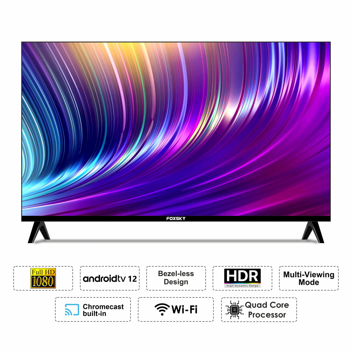Foxsky 109 cm (43 inches) Full HD Smart LED TV 43FS-VS (Frameless Edit ...